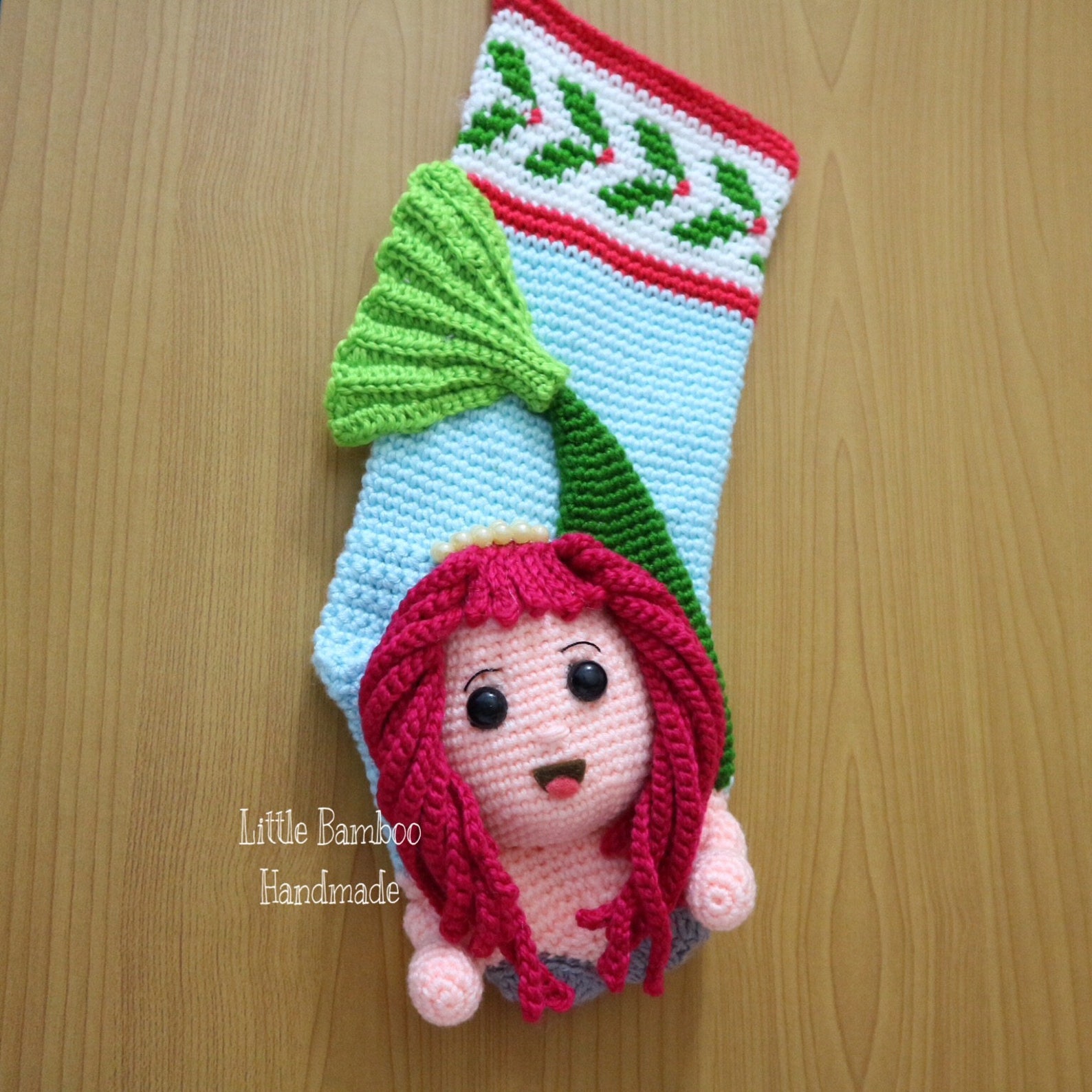 PATTERN - Mermaid Christmas Stocking - Crochet Pattern, Pdf - Etsy