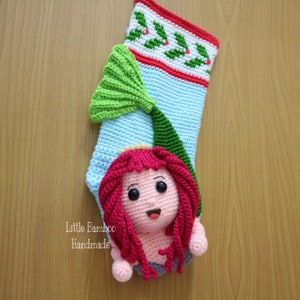 PATTERN - Mermaid Christmas Stocking - Crochet Pattern, Pdf - Etsy