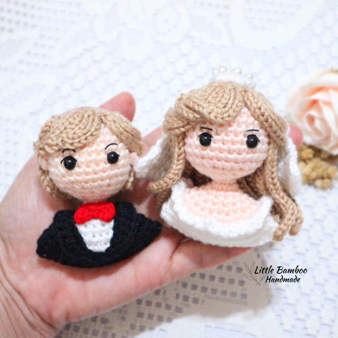Pattern-bride and Groom Ornament-crochet Pattern, Pdf - Etsy