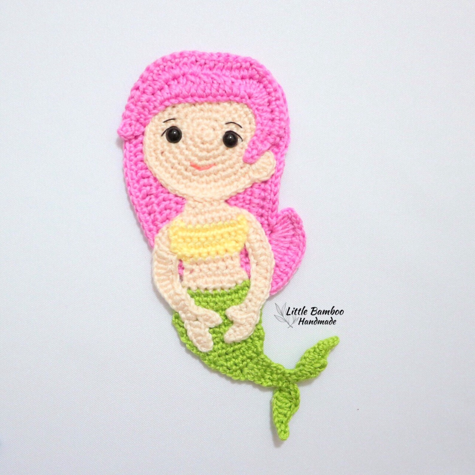 PATTERN Mermaid Applique-crochet Pattern, Pdf - Etsy