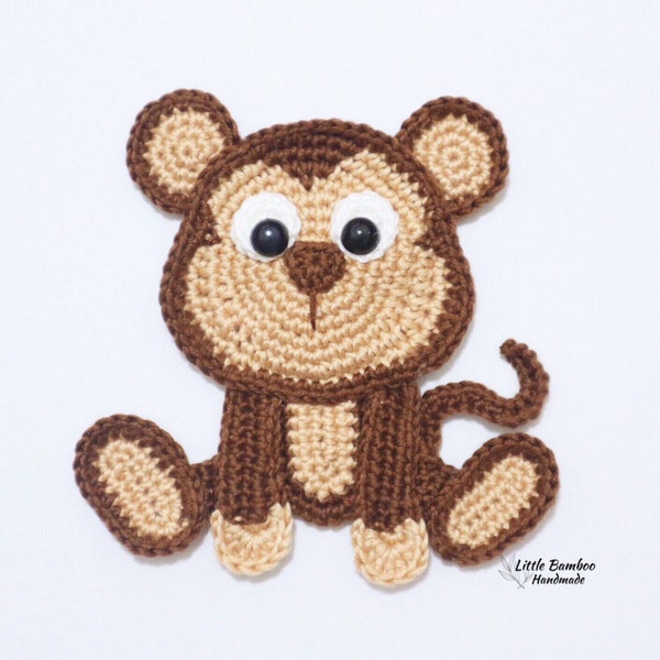 Monkey Applique - Etsy