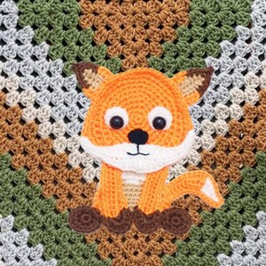 Pattern-fox Applique -crochet Pattern, Pdf - Etsy Australia