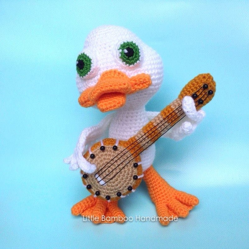 Pattern-duckie Playing Banjo-crochet Pattern, Pdf - Etsy
