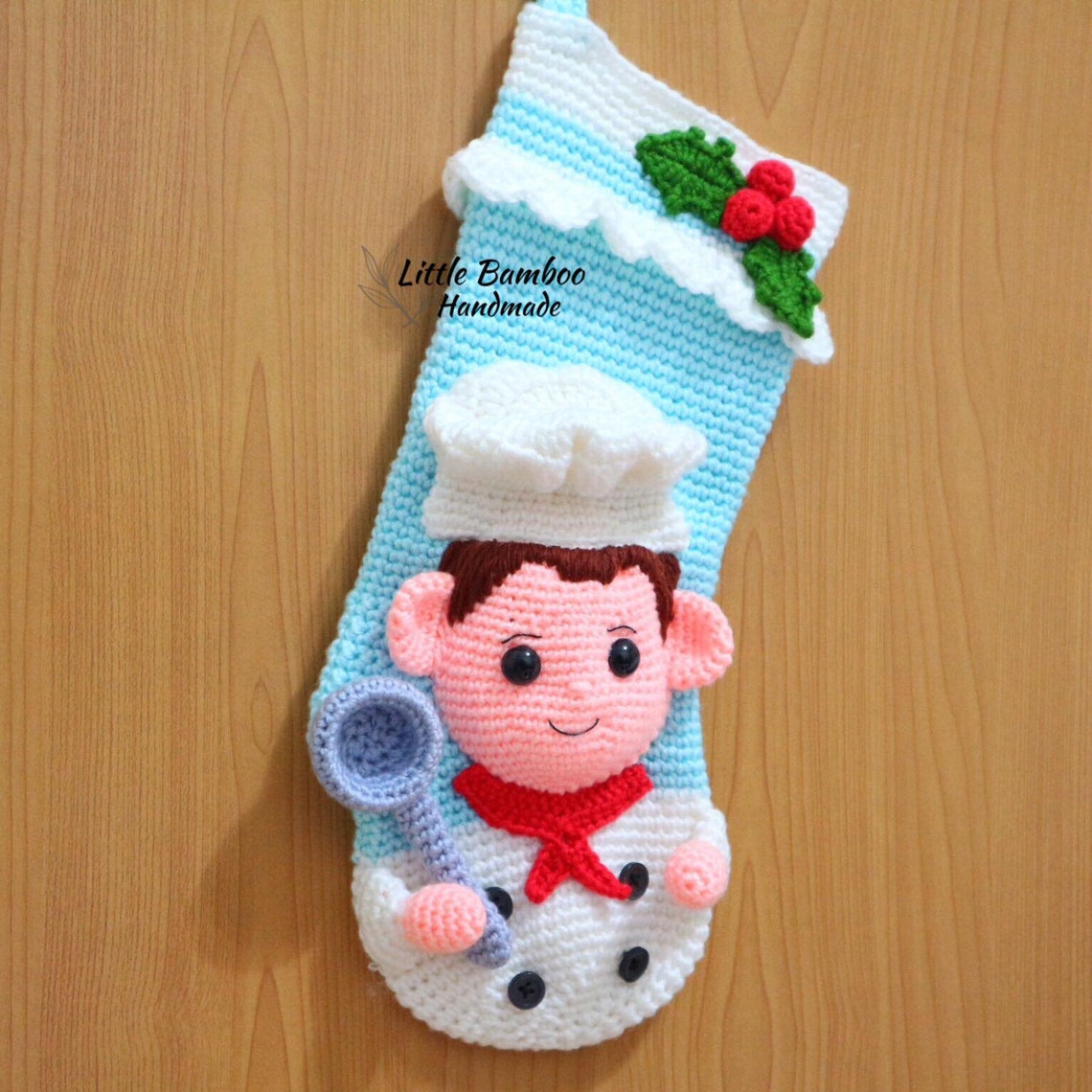 PATTERN - Chef Christmas Stocking - Crochet Pattern, Pdf - Etsy