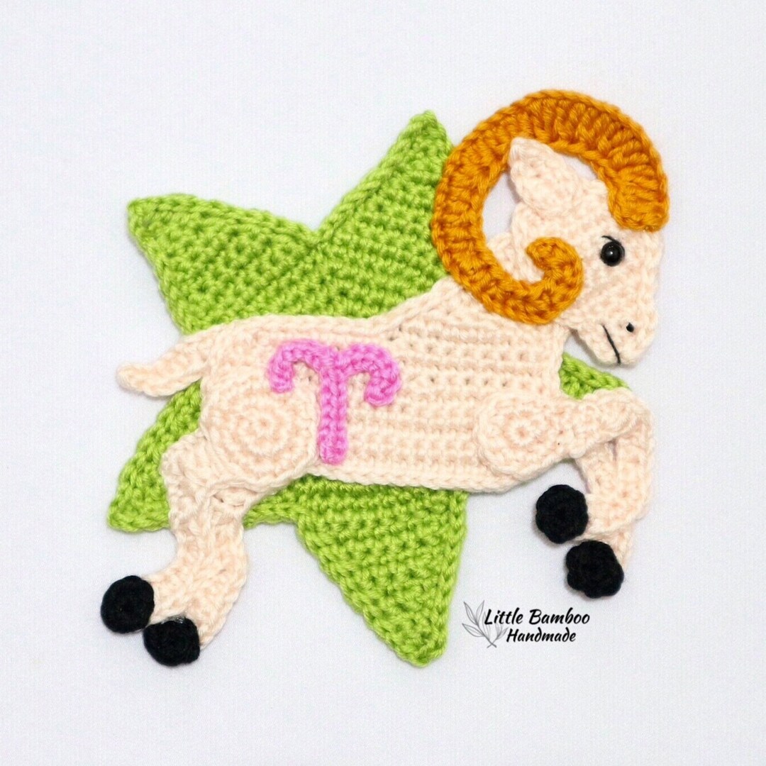 PATTERN- Aries Applique-crochet Pattern, Pdf - Etsy