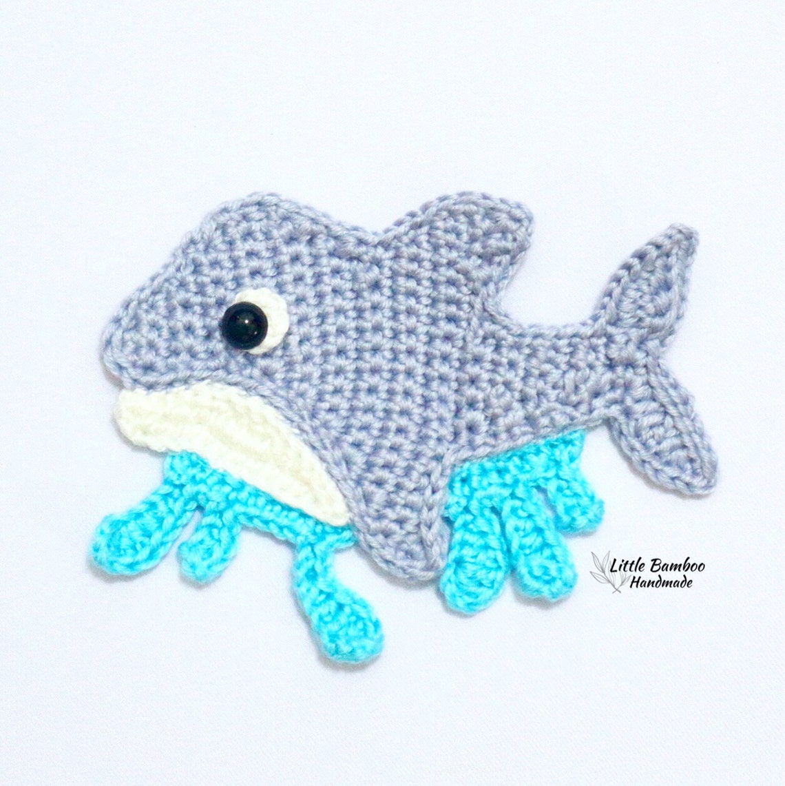 Pattern-whale and Dolphin Applique-crochet Pattern Pdf - Etsy