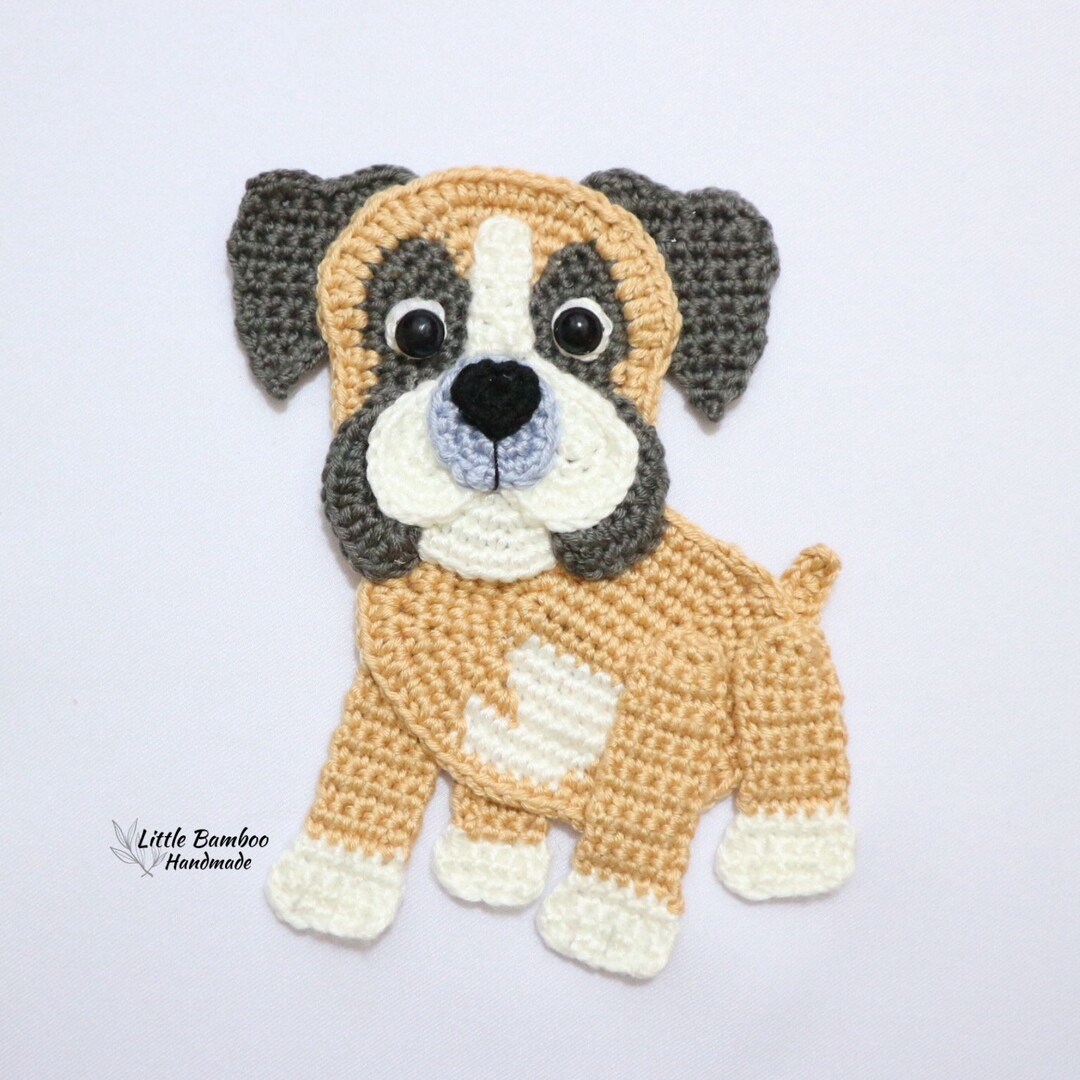 PATTERN- Boxer Applique-crochet Pattern, Pdf - Etsy