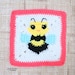 Pattern-bee Granny Square-crochet Pattern, Pdf - Etsy