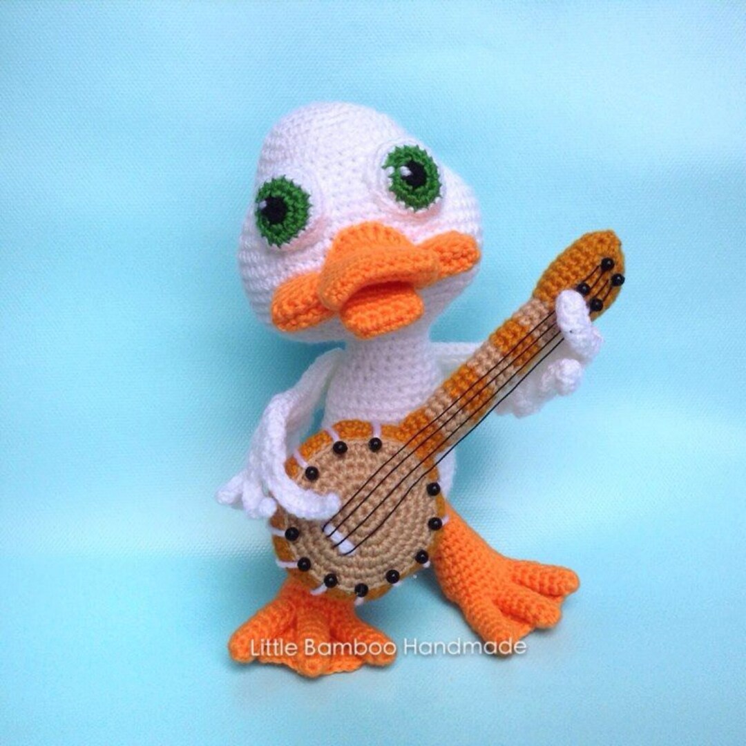 Pattern-duckie Playing Banjo-crochet Pattern, Pdf - Etsy