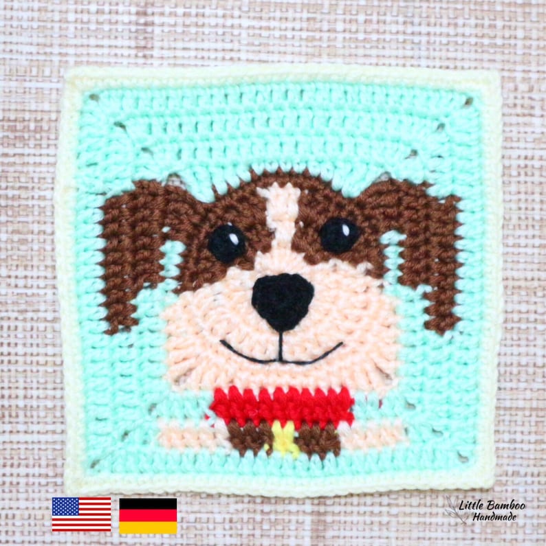 Pattern-dog Granny Square-crochet Pattern, Pdf - Etsy