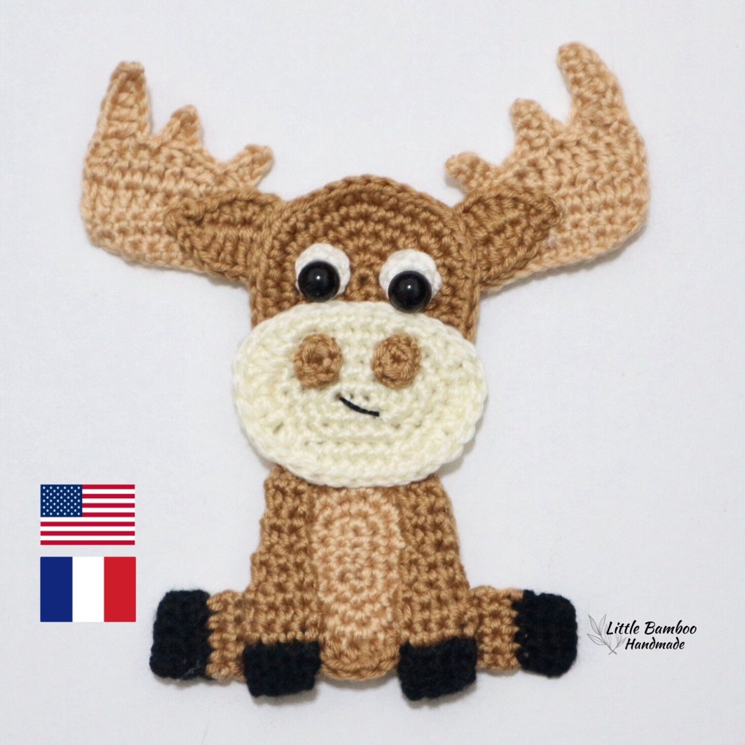PATTERN Moose Applique-crochet Pattern, Pdf - Etsy