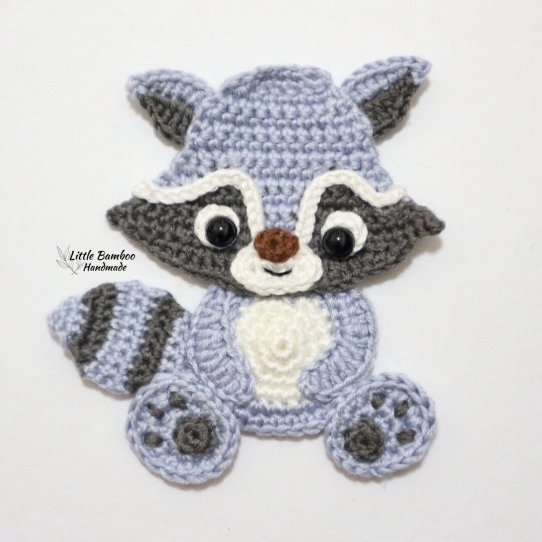 PATTERN- Raccoon Applique-crochet Pattern, Pdf - Etsy