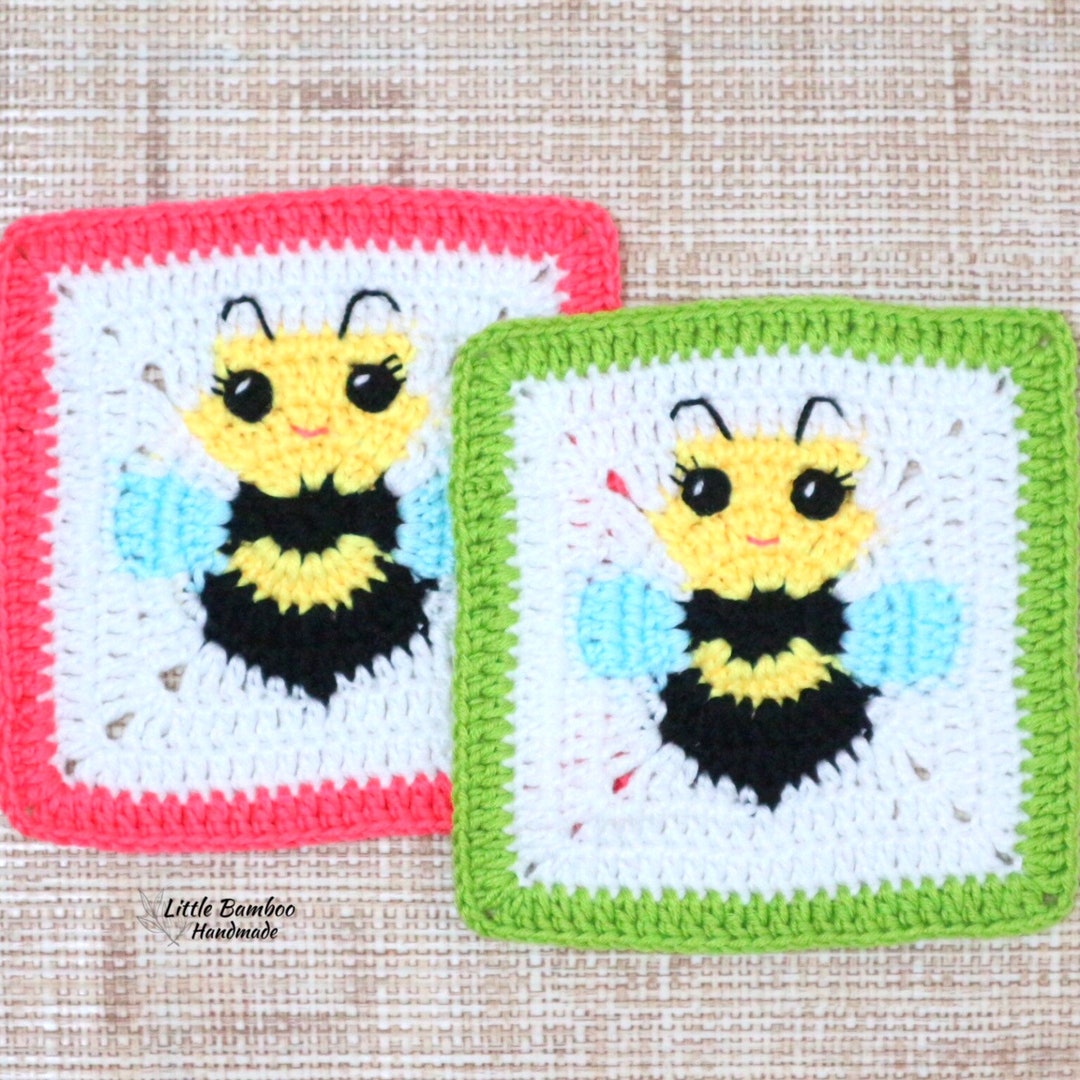 Pattern-bee Granny Square-crochet Pattern, Pdf - Etsy