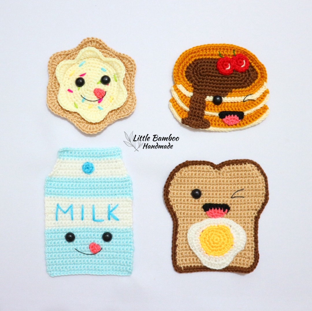 PATTERN- Breakfast Applique Set-pancake, Milk Box, Toast and Biscuit ...