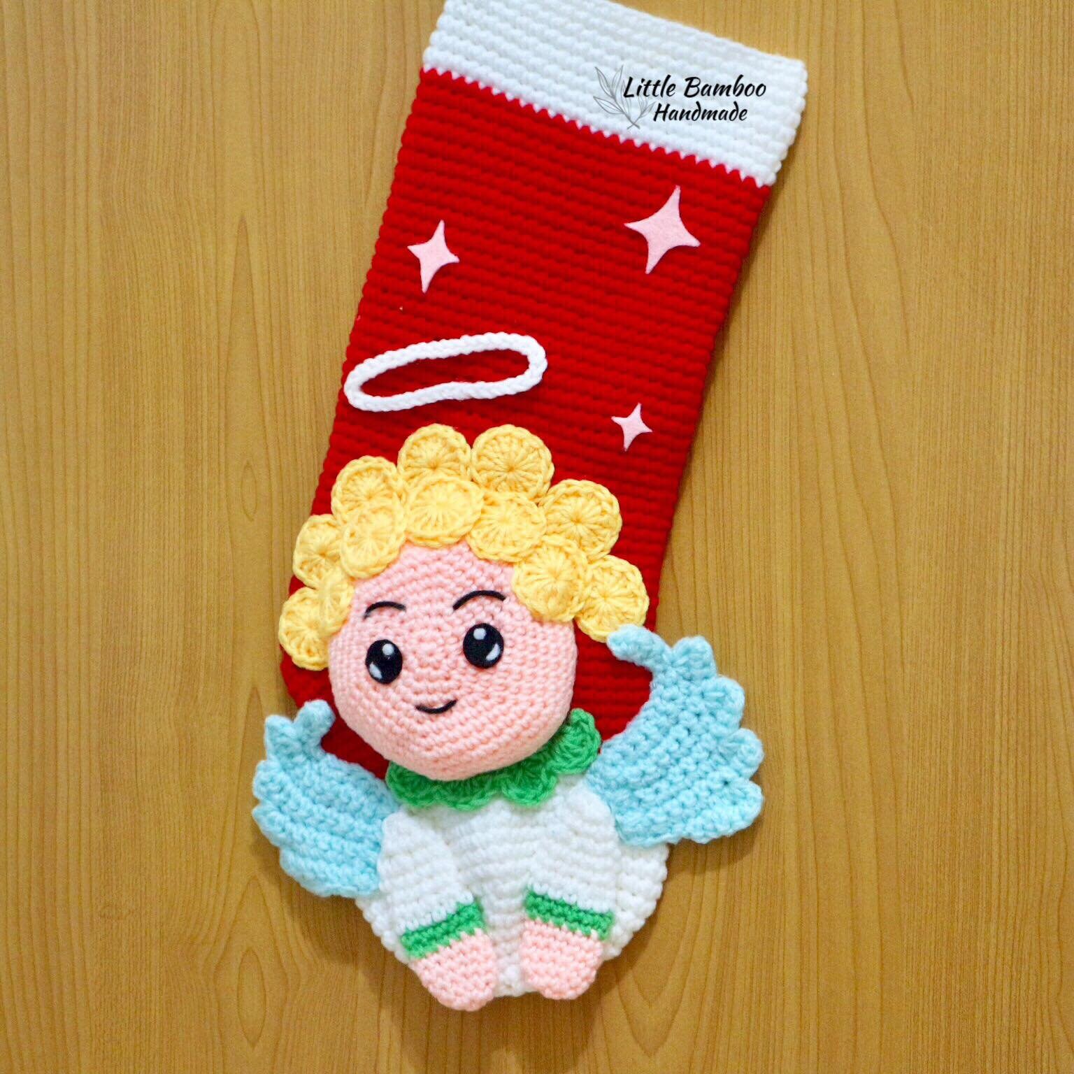 PATTERN - Angel Christmas Stocking - Crochet Pattern, Pdf - Etsy Australia