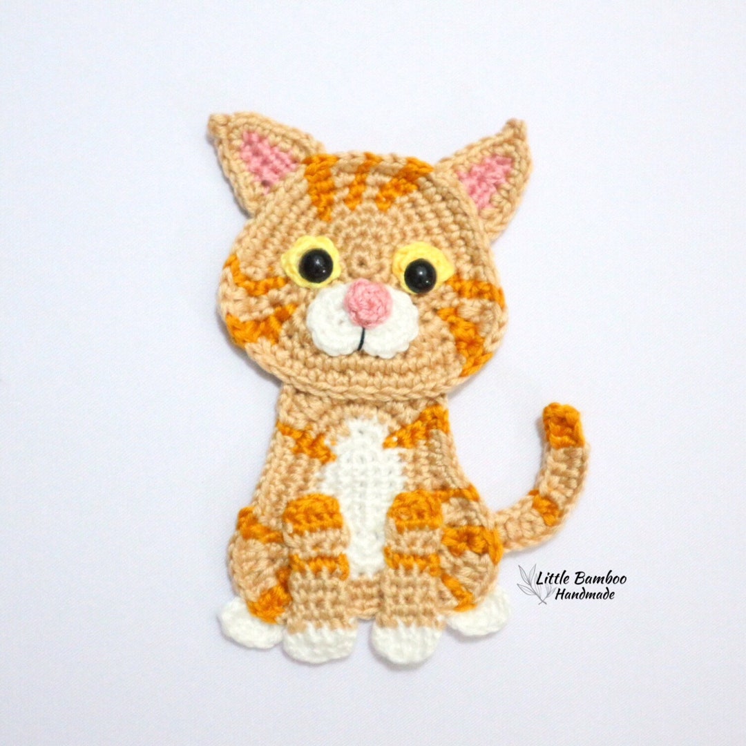 PATTERN- American Shorthair Cat Applique-crochet Pattern, Pdf - Etsy
