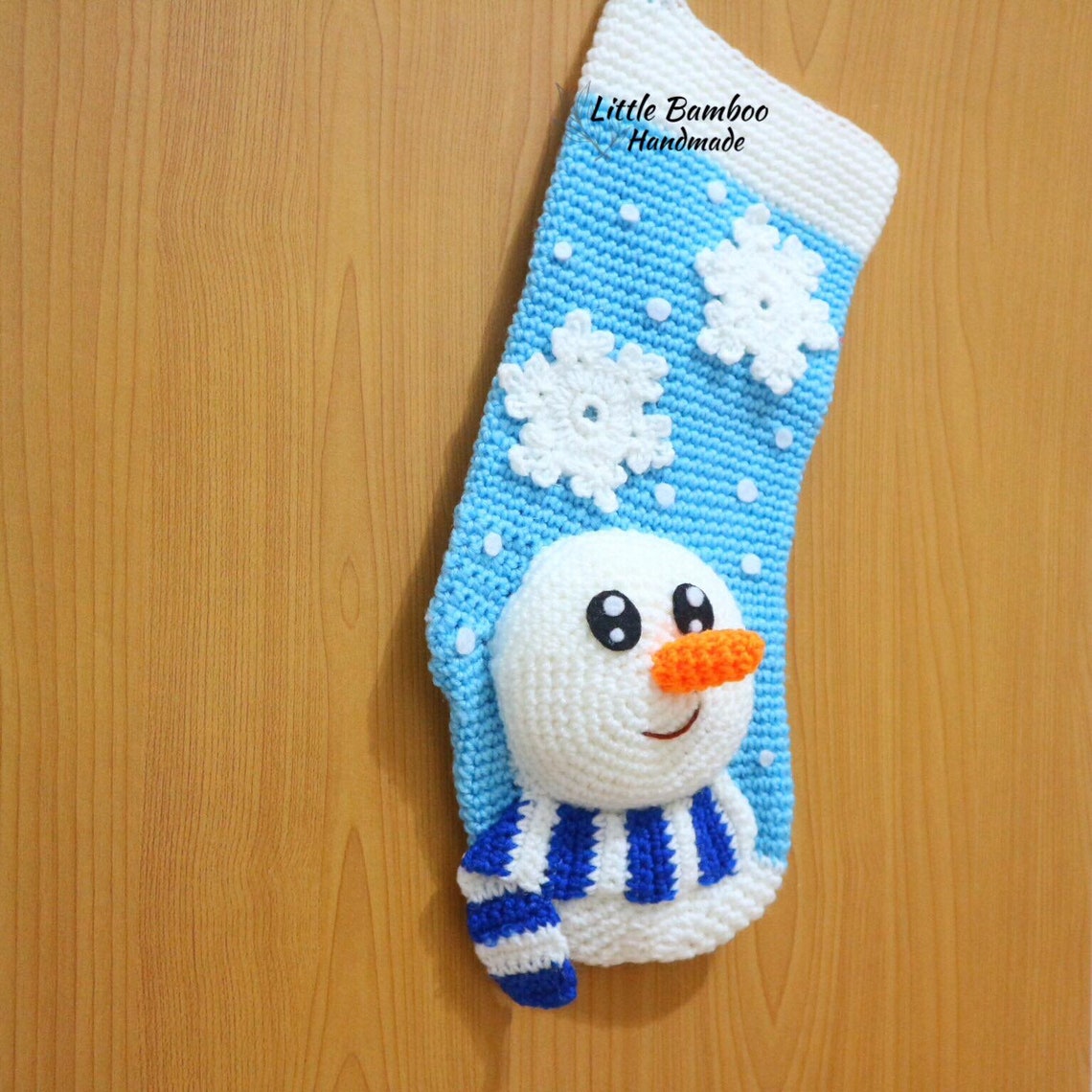 PATTERN Snowman Christmas Stocking Crochet Pattern pdf | Etsy