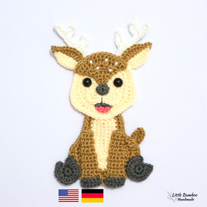 Deer Applique - Etsy