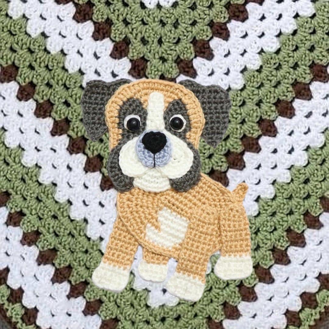 PATTERN- Boxer Applique-crochet Pattern, Pdf - Etsy
