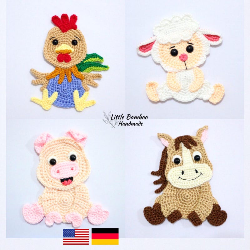 Farm Animal Applique - Etsy