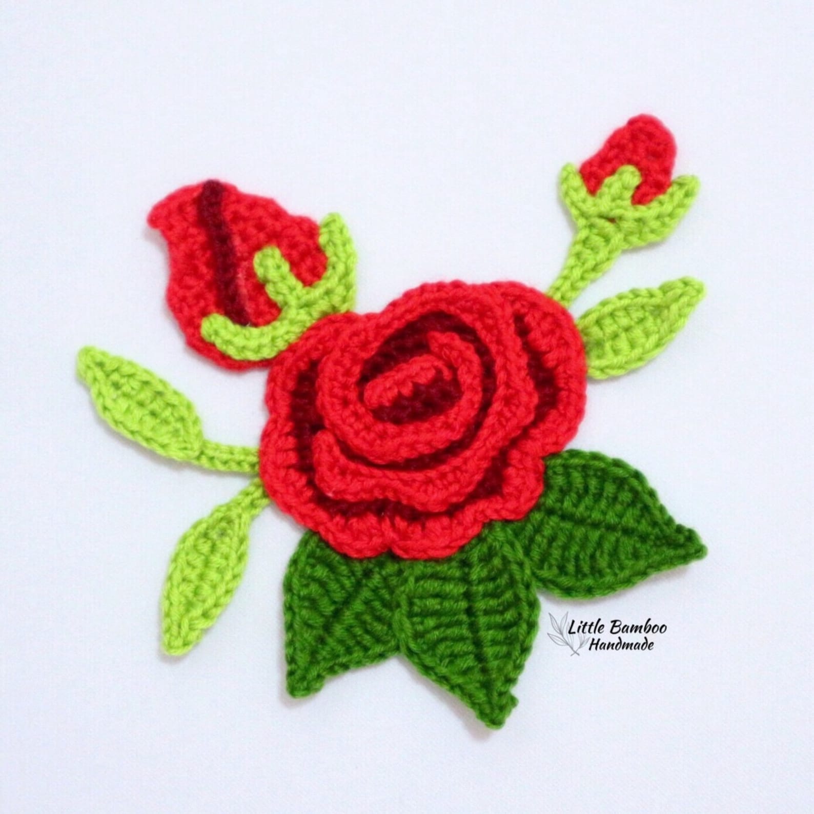 PATTERN- Rose Applique-crochet Pattern, Pdf - Etsy