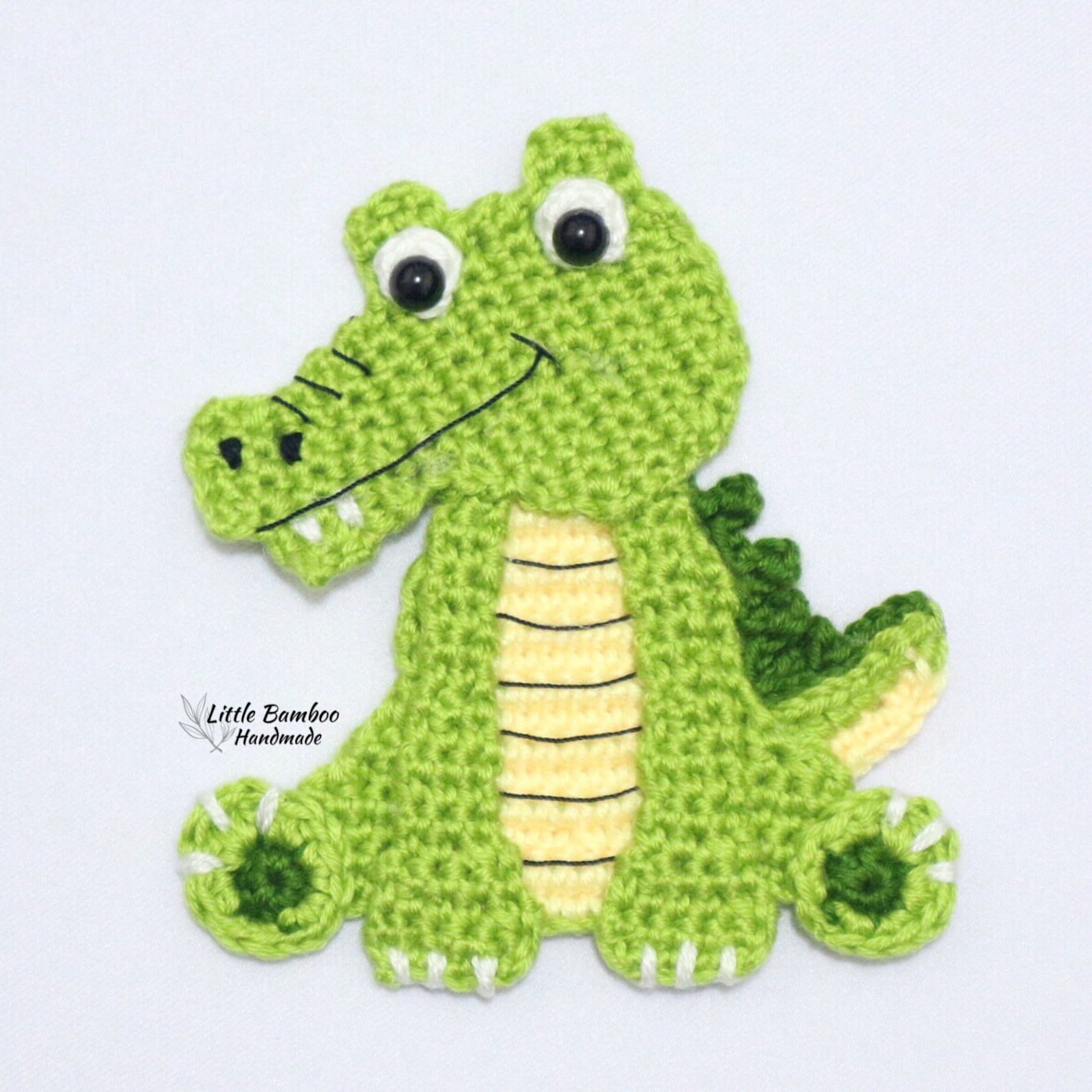 Pattern-alligator Applique-crochet Pattern Pdf | Etsy