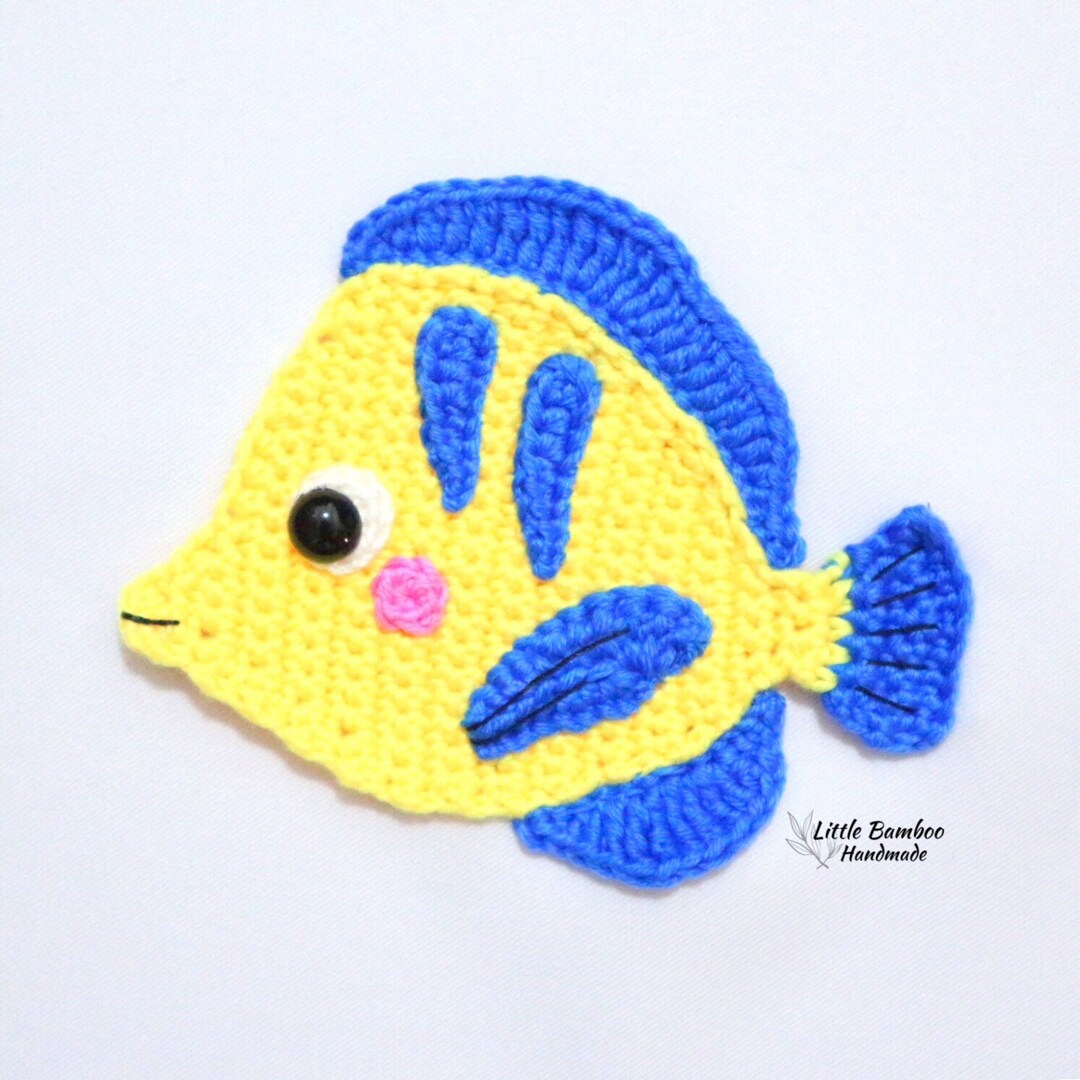 PATTERN- Fish Applique-crochet Pattern, Pdf - Etsy
