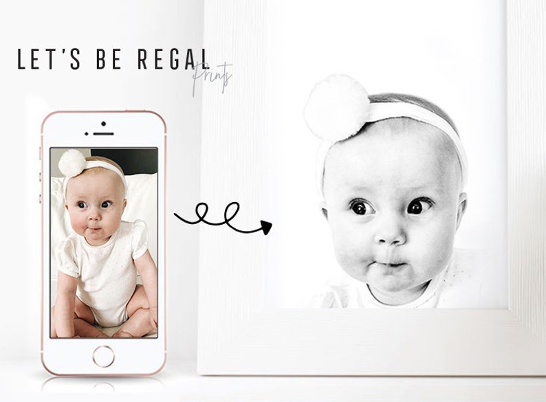 Custom Baby/toddler Print Package, Includes 5x7 Print & Digital File ...