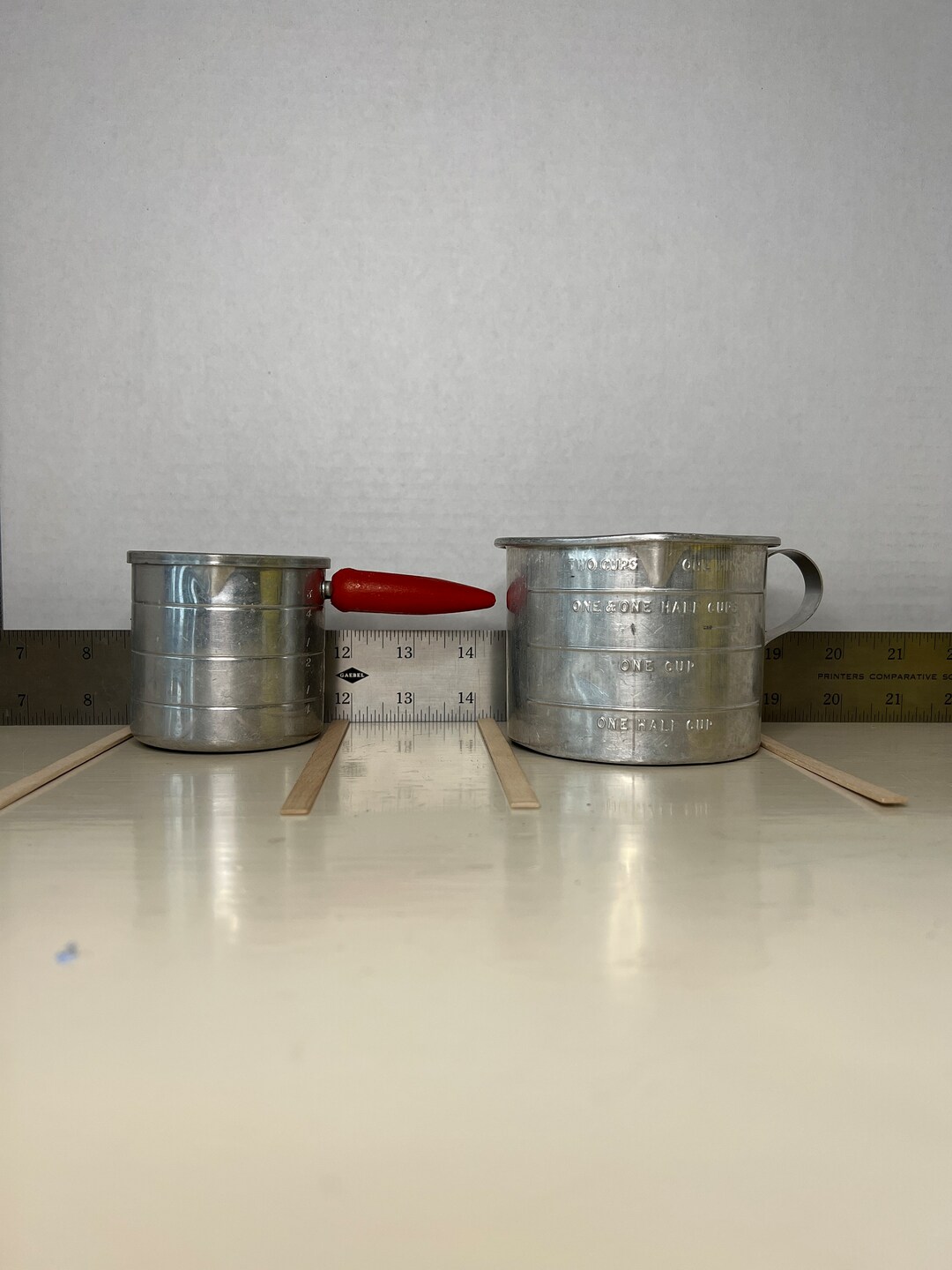 Vintage Aluminum Measuring Cups - Etsy