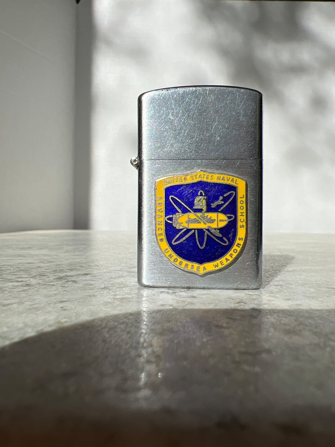 Vintage US Naval Advanced Undersea Weapons School Lighter by Vulcan - Etsy