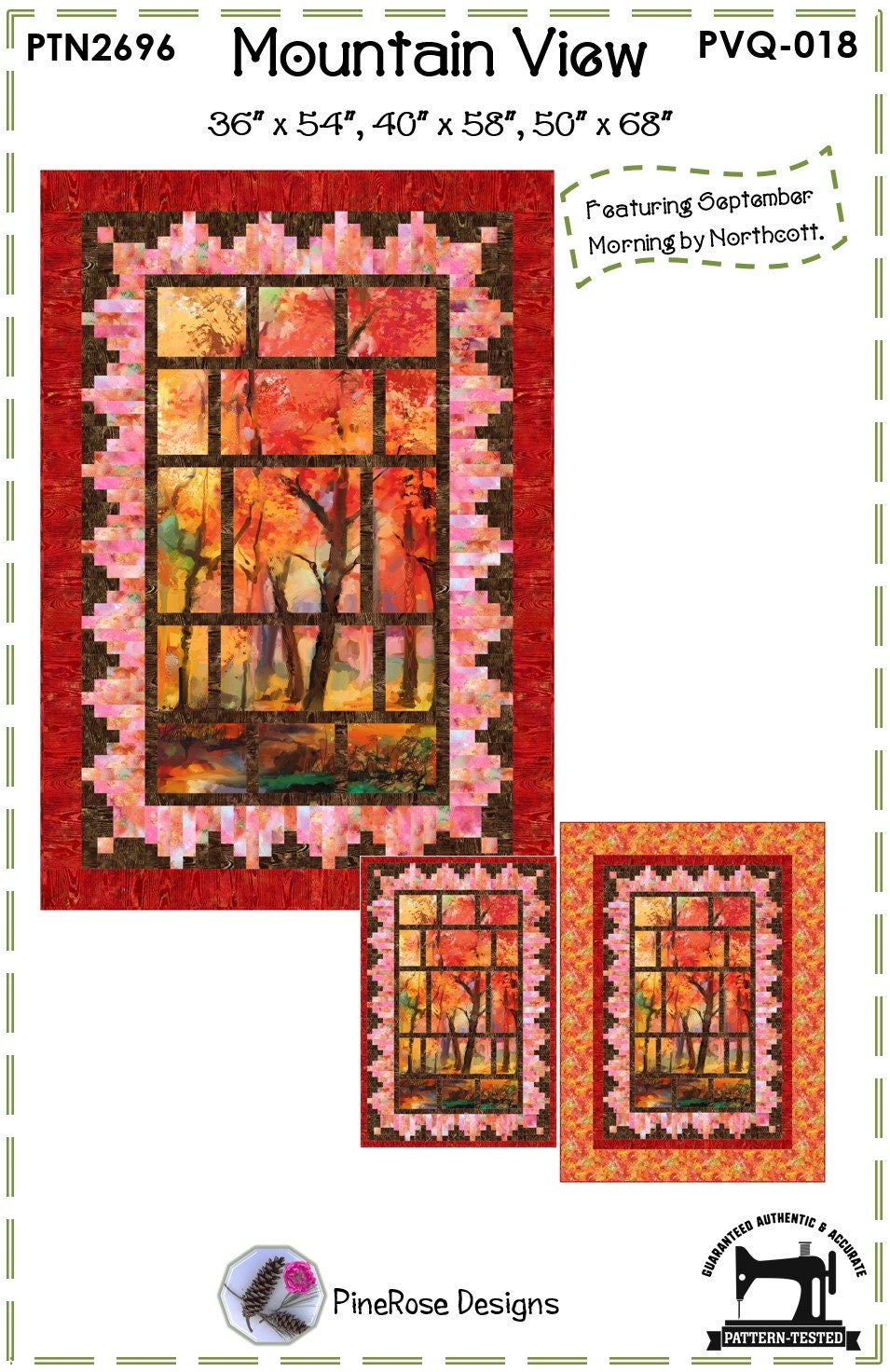 PVQ-018 Mountain View Quilt digital PATTERN ONLY - Etsy
