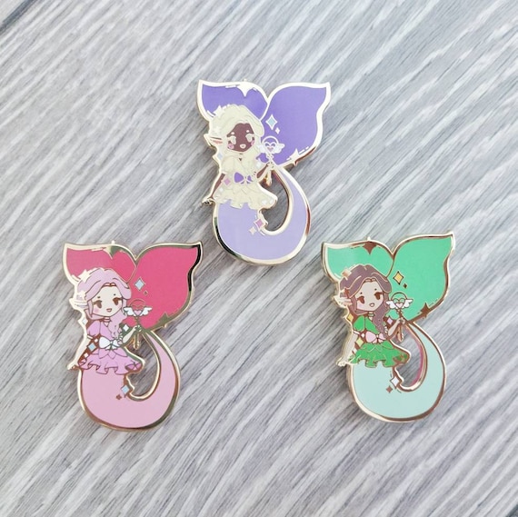 Mermaid Magical Girl Hard Enamel Pin | Etsy