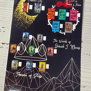 Worlds of SJM Book Checklist Vinyl Stickers - Etsy