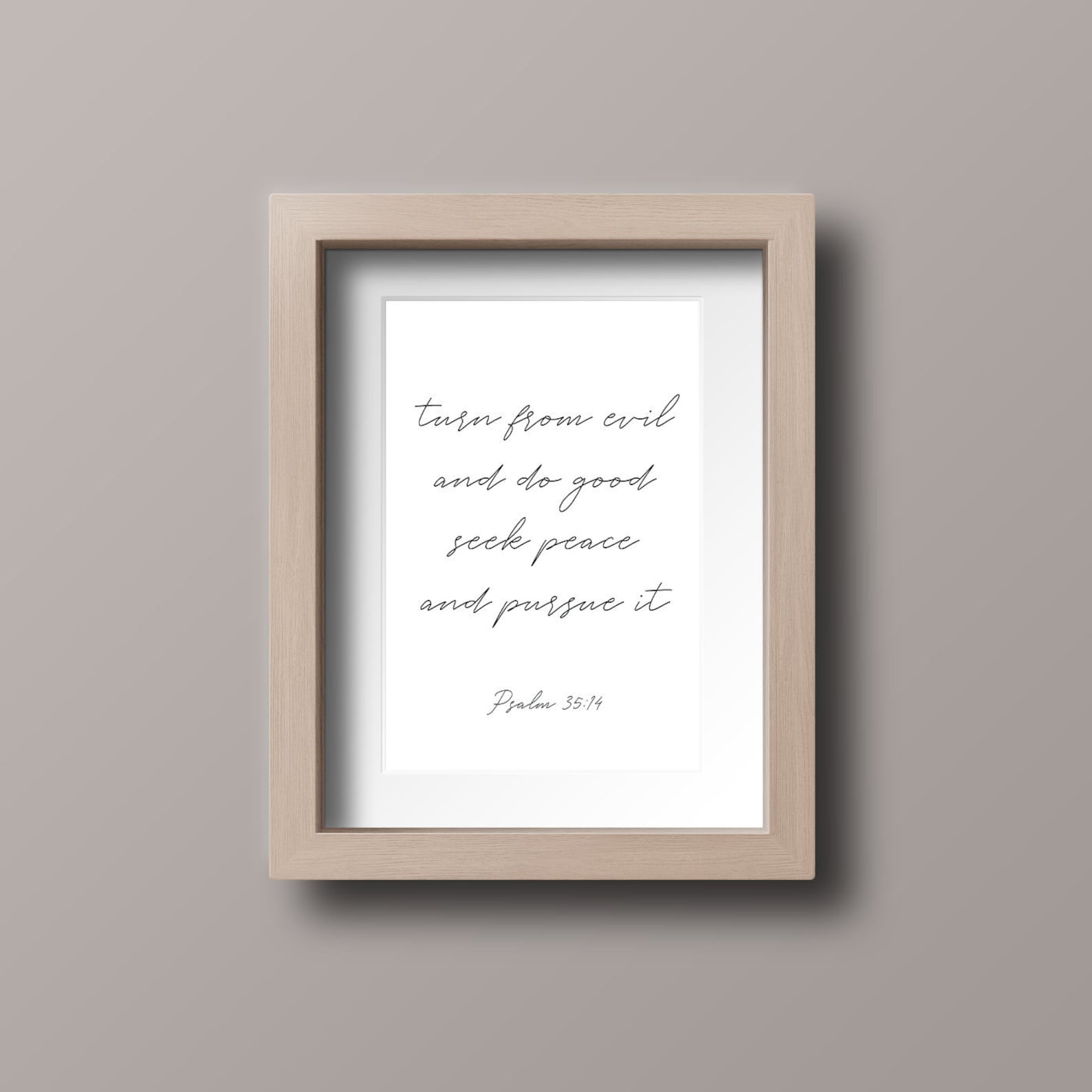 Printable Wall Art - Psalm 35:14 - Christian Quotes and Scripture - Etsy
