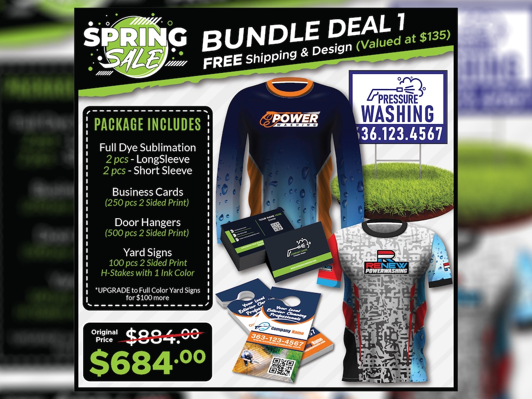 Pressure Wash Printing Bundle 1 - Limited Time Offer - Free Shipping ...