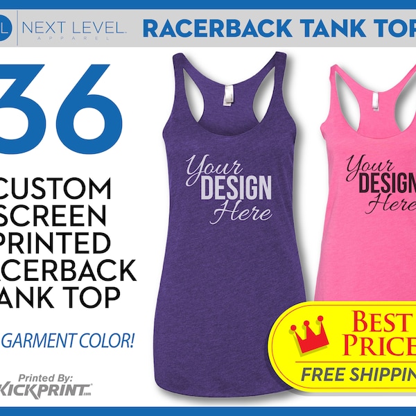 Custom Logo Tank Tops Bulk - Etsy