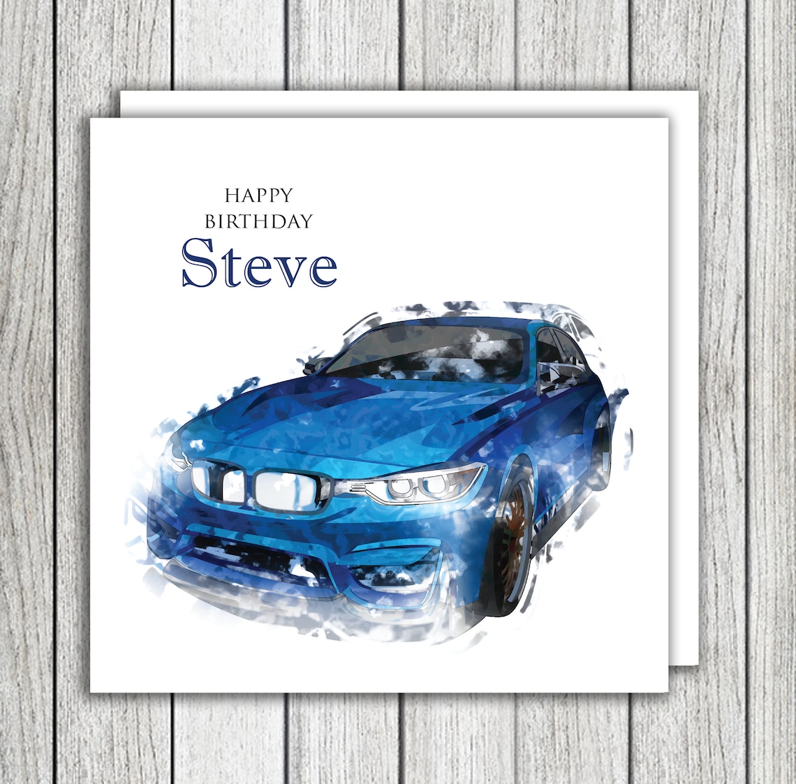 Happy Birthday Car Birthday Card - Etsy UK