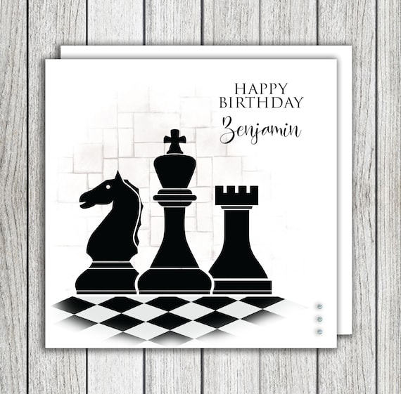 Happy Birthday Chess Birthday Card - Etsy UK