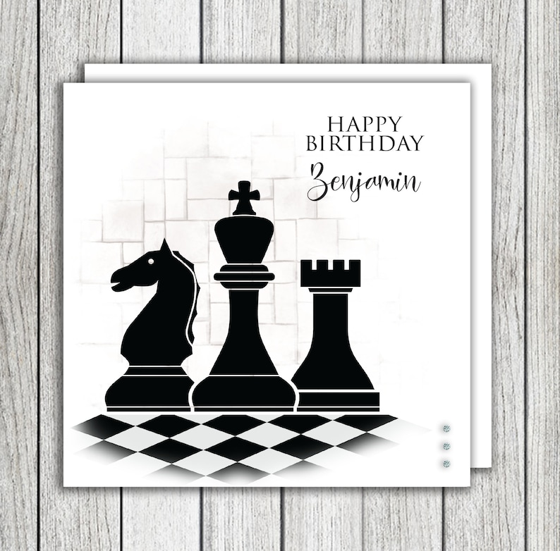 Happy Birthday Chess Birthday Card - Etsy UK