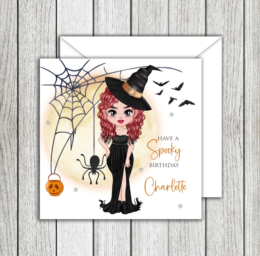 Have A Spooky Birthday Card - Etsy