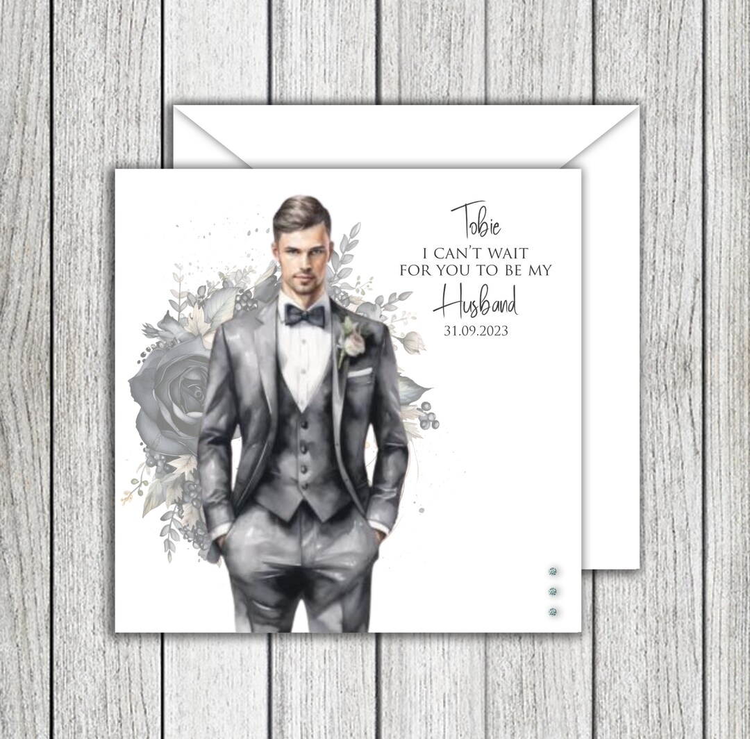 Husband Wedding Card - Etsy