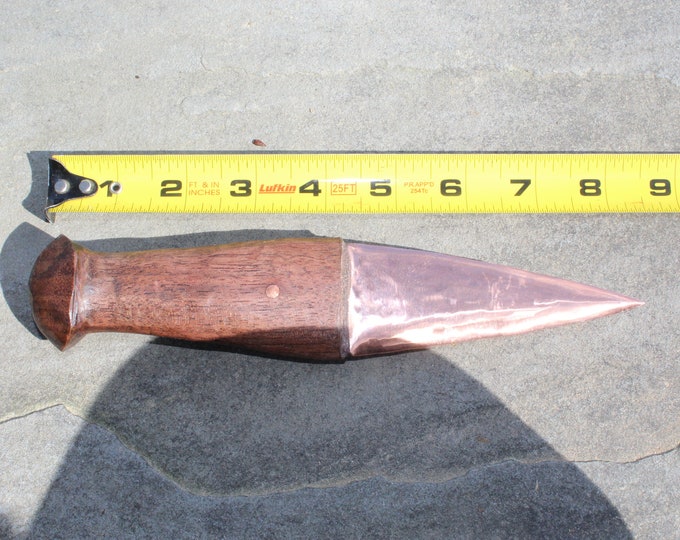 Ancient Replica Copper Dagger W/ Black Walnut Handle (7th Anniversary ...