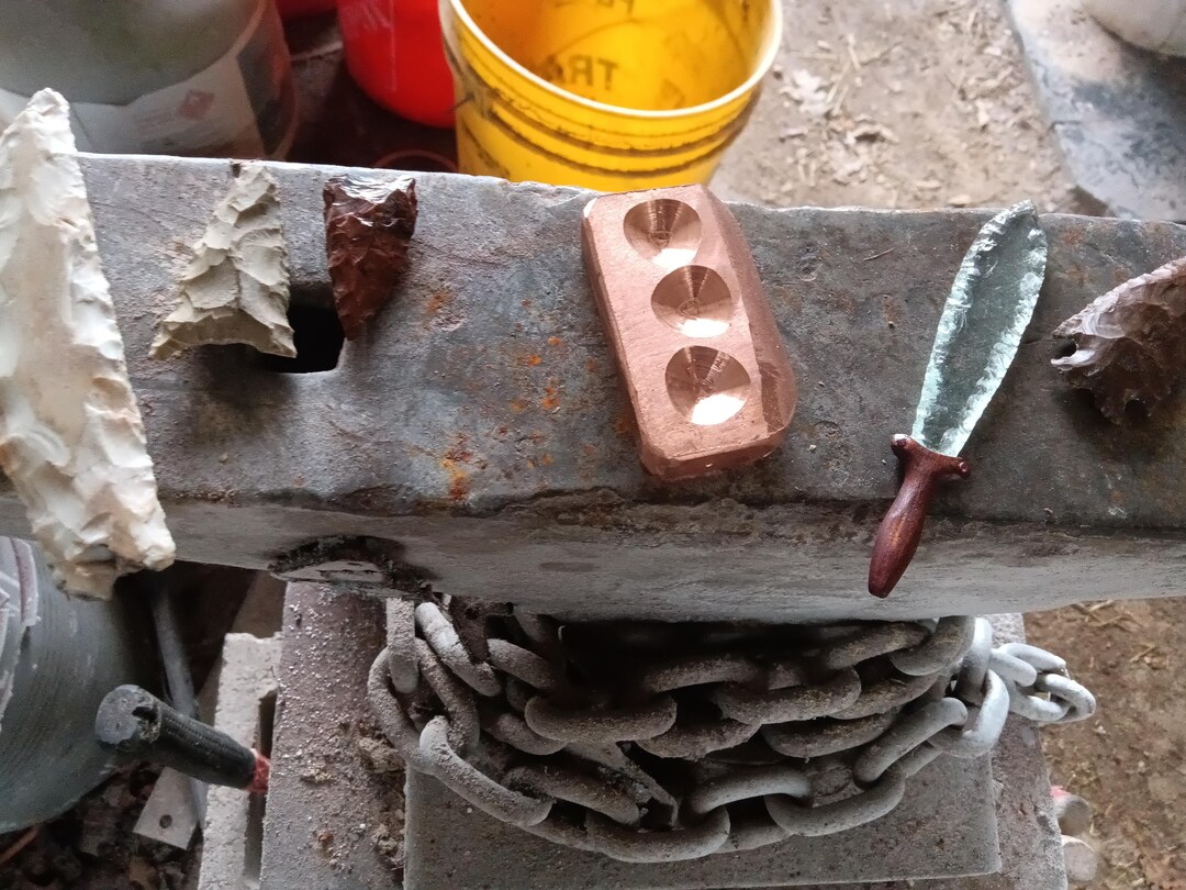 Handheld Copper Bopper for Precision Flaking / Flint Knapping / in ...