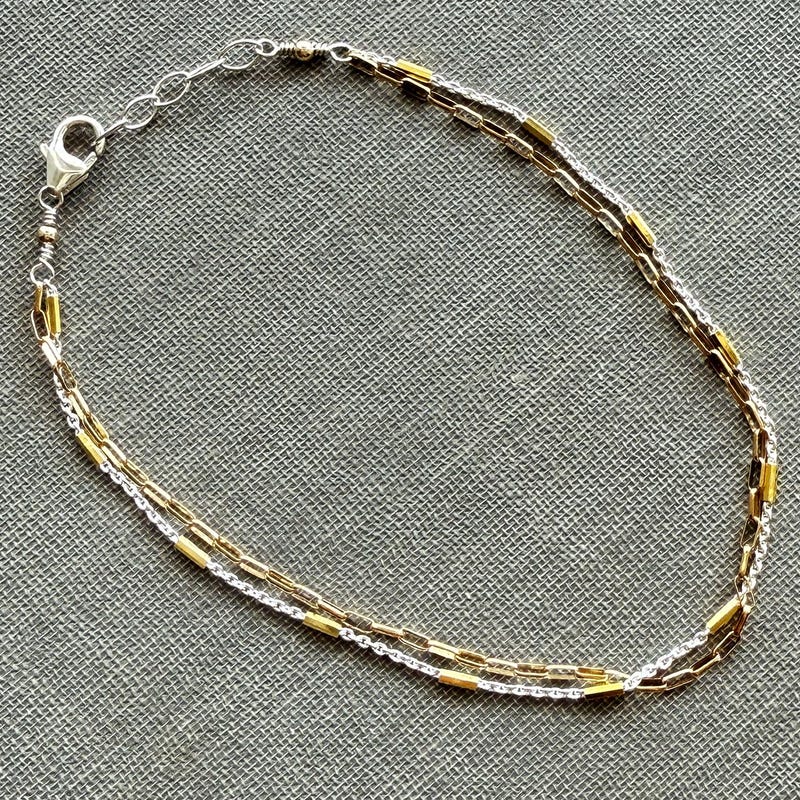 2 Tone Gold Filled Chains - Etsy