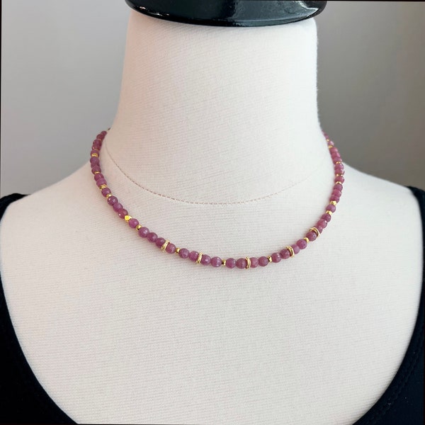 Real Ruby Necklace - Etsy