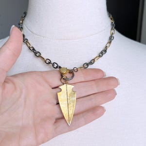 Mixed Metal Pave Diamond Charm Necklace, Sterling Silver & Vermeil Gold ...