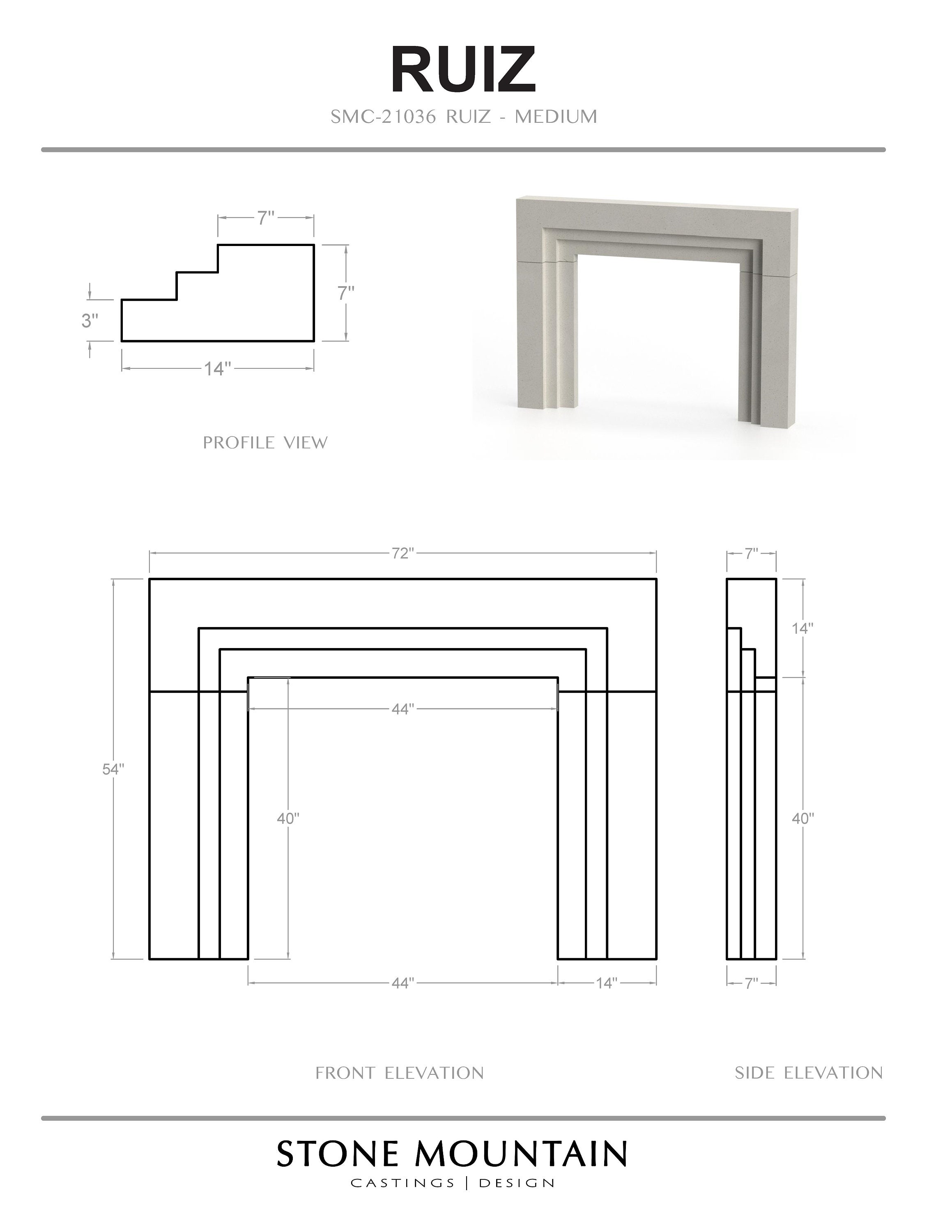 Ruiz Stone Fireplace Mantel - Etsy