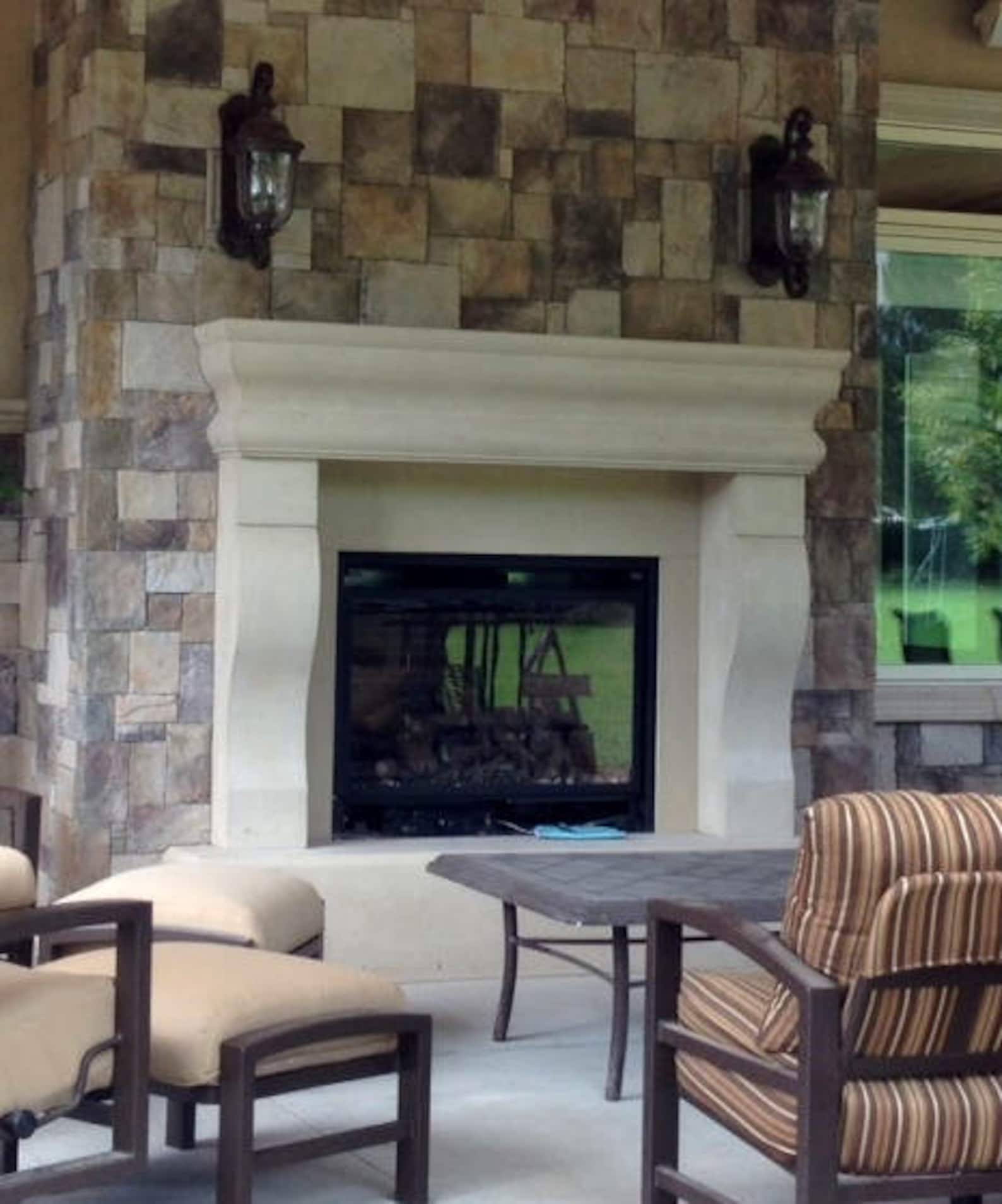 Vogue Stone Fireplace Mantel - Etsy