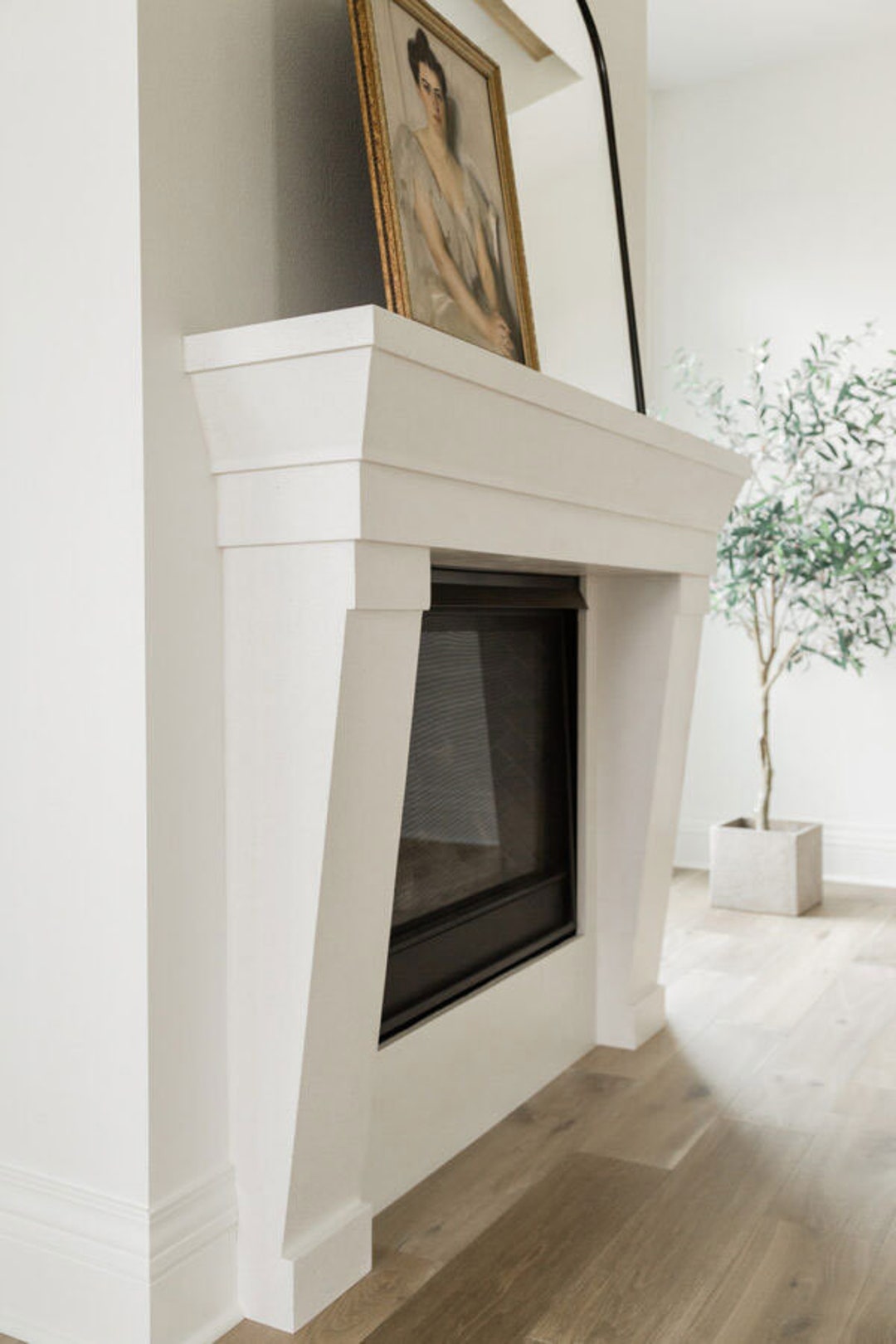 Alaric Stone Fireplace Mantel - Etsy