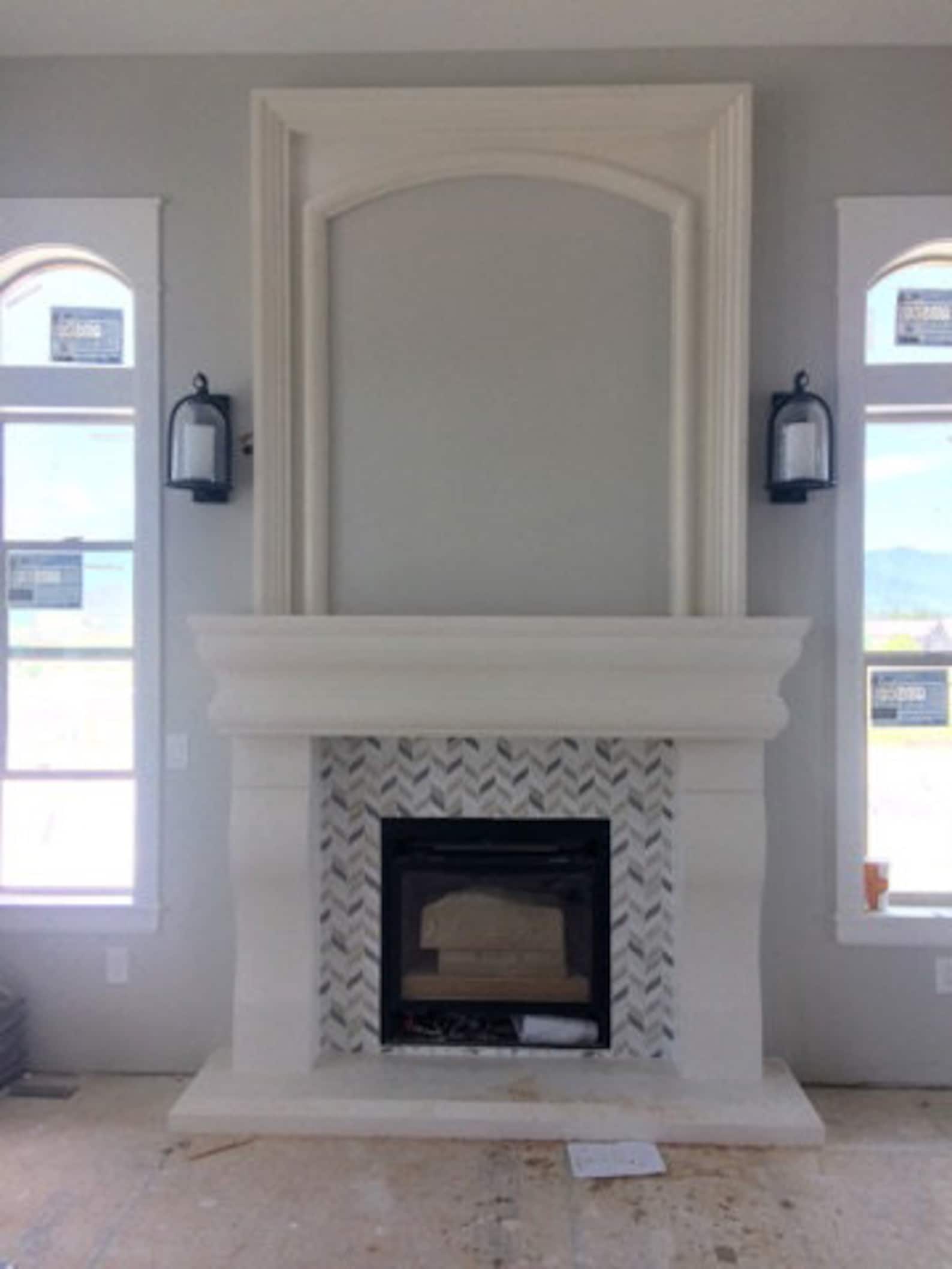 Vogue Stone Fireplace Mantel - Etsy